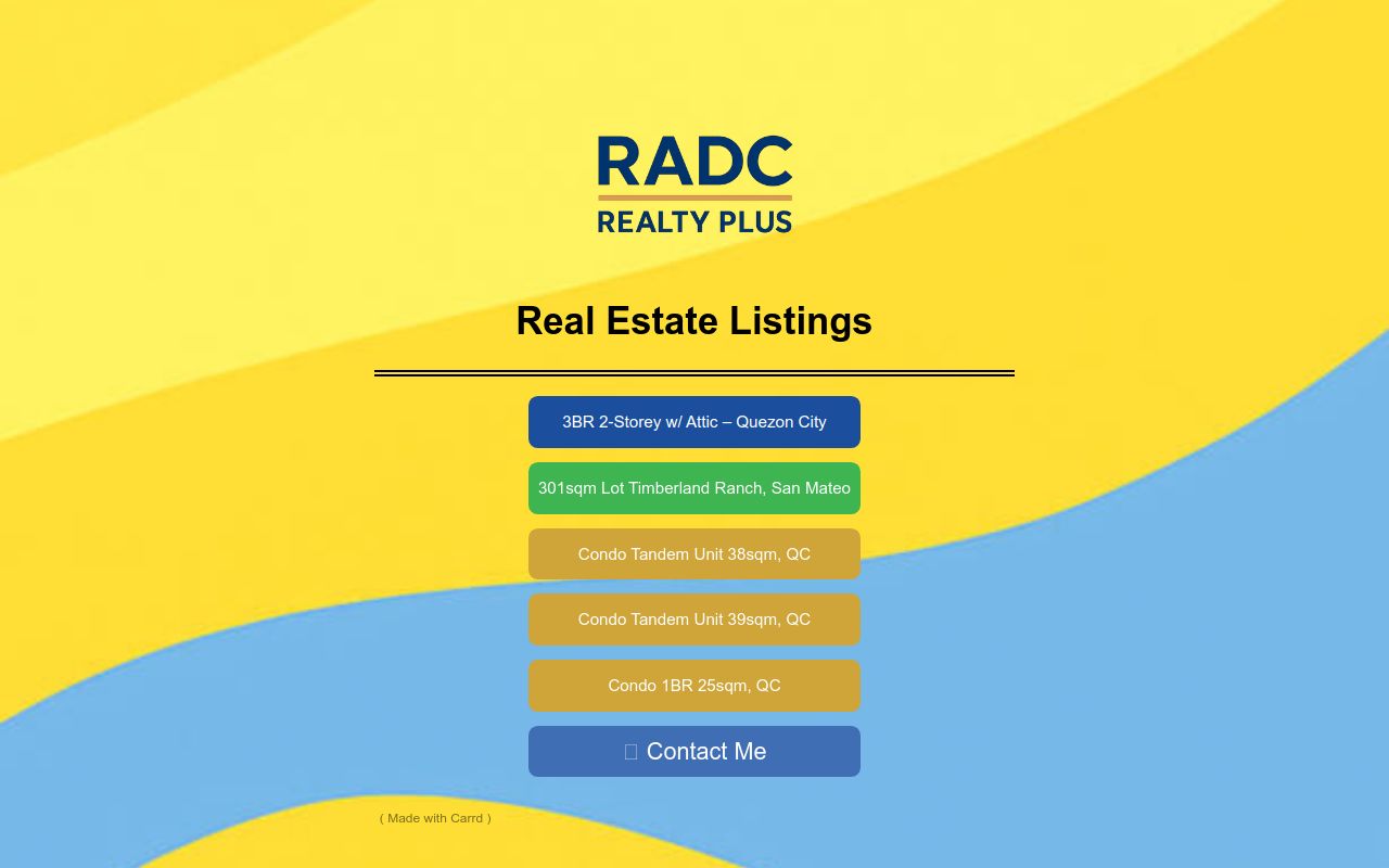 RADC Main Listing Page
